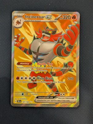 Incineroar Ex 187/162 Ultra Rare Temporal Forces Pokémon Card | eBay ...