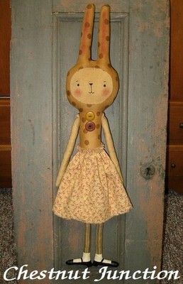 Bebe Bunny PATTERN by Chestnut Junction...primitive patterns...rabbit ...