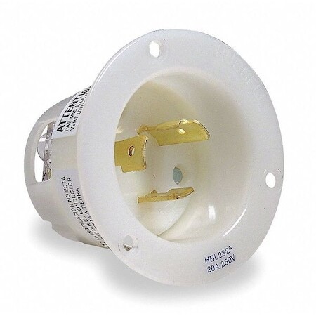 Hubbell Hbl2325 20A Flanged Twist-Lock Inlet 2P 3W 250Vac L6-20P Wt | eBay