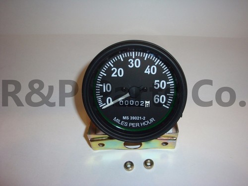 Speedometer Gauge for Willys MB Jeep Ford CJ GPW Black Bezel 60 MPH | eBay