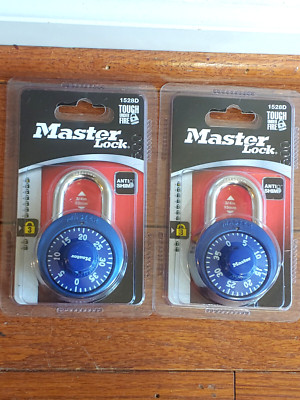 Lot of 2 Master Lock 1528D Combination Lock Anti-Shim Size 3 New | eBay
