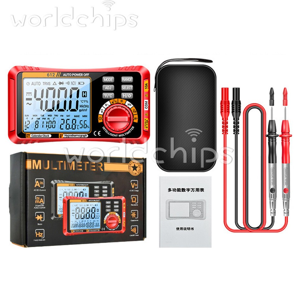ANENG 612 613 LCD Display AC/DC Digital Multimeter Auto-Ranging Multi ...