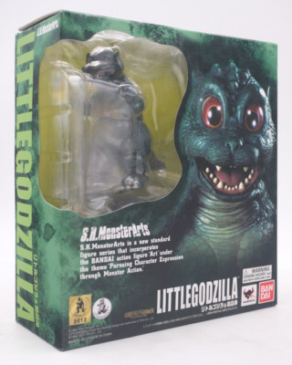 Bandai SH MonsterArts Little Godzilla and Crystal Action Figure ...
