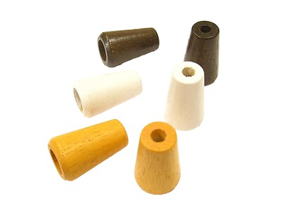 2 Small Blind Cord Pulls Wooden Venetian Cord Ends Vase 3cm Wood ...