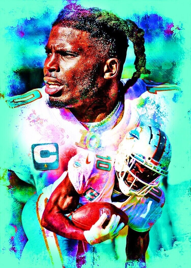 2023 TYREEK HILL MD 1/1 MASTERPIECE ART SKETCH CARD ARTIST SIGNED | eBay