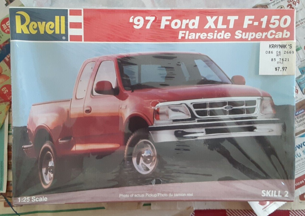 REVELL `97 FORD XLT F-150 FLARESIDE SUPERCAB / Truck model kit ...