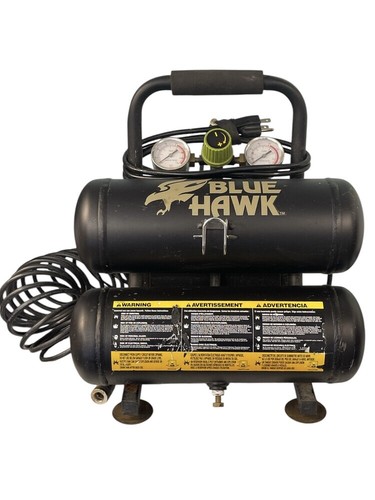 Blue Hawk 2-Gallon Single Stage Portable Electric Twin Stack Air Compressor | eBay