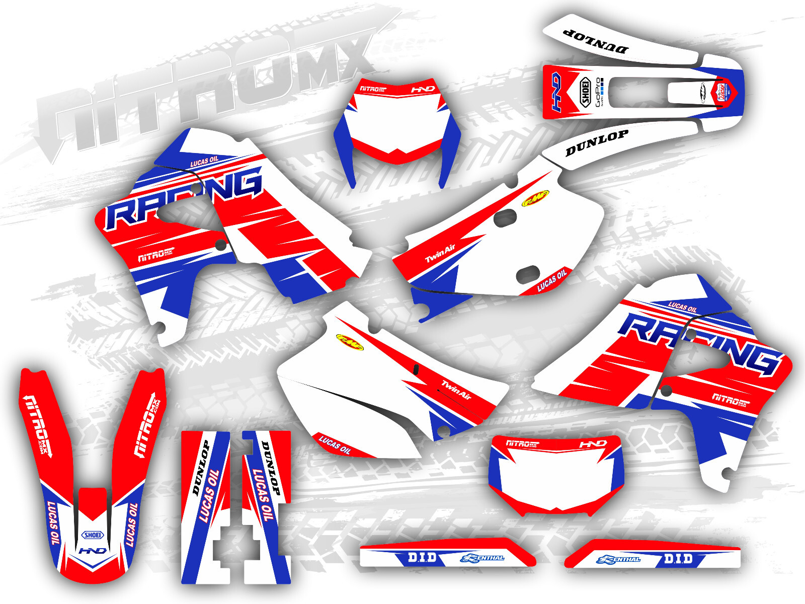 Graphics fits Honda XR 650 R 2000 2001 2002 2003 2004 2005 2006 2007 ...