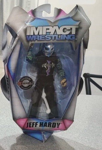 JAKKS TNA Deluxe Impact Wrestling Figure Full Metal Jeff Hardy w Willow ...