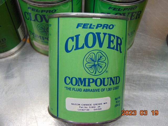 Fel-Pro clover compound 51804 grade G grit 80 1 lb SILICON CARBIDE ...