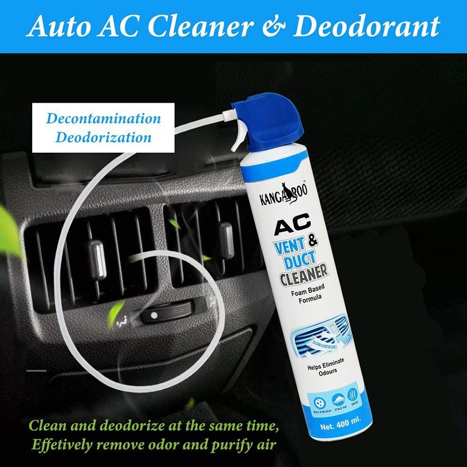Kangaroo® Car AC Vent & Duct Cleaner Odour Neutralizer Spray Form Free ...