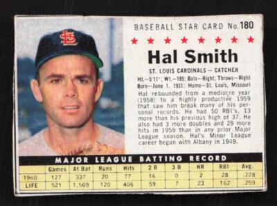 Hal Smith 1961 Post Cereal #180 | eBay