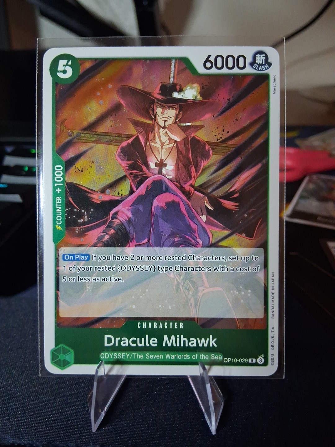 Dracule Mihawk OP10-029 R Foil One Piece Royal Blood NM/M | eBay