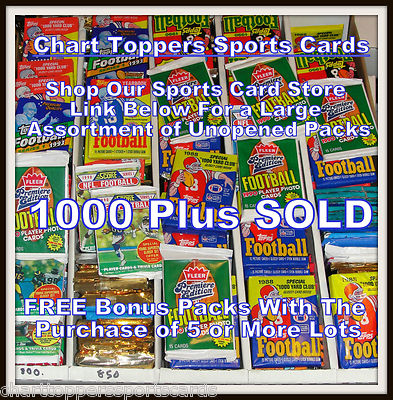 Unopened Old Vintage Football Cards Wax Cello Rack Packs - Huge Lot of ...