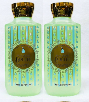 2 Bath & Body Works PEAR CREME BRULEE Body Wash Shower Gel 10 oz | eBay