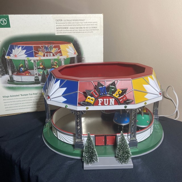 Department 56 Multi-color Village Animated Bumper Fun Ride Figurine for ...
