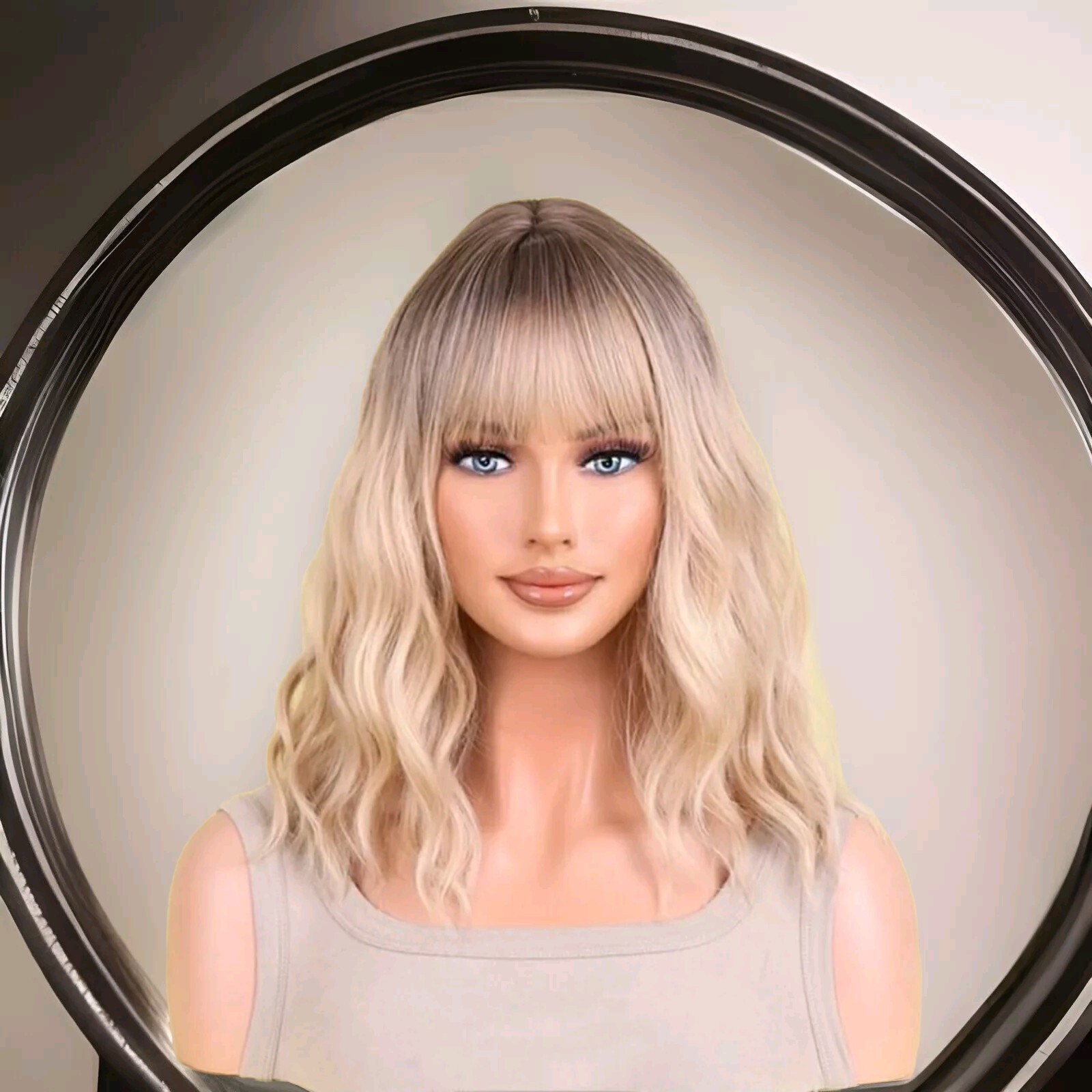 Beautiful Blonde Ombre - Bob Wig Wigs Classic Cap Women's Wig Hair | eBay