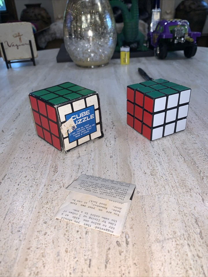 Vintage 1981 Rubiks Cube Puzzle Chadwick Miller #95205 With Original ...
