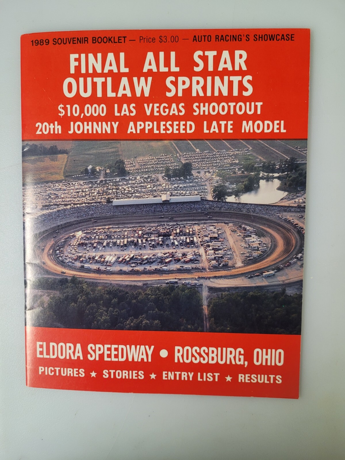 1989 Official Racing Program Eldora Speedway Booklet Plus Pit Pass HG37 ...