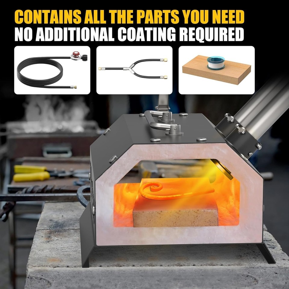 Double Burner Propane Forge for Home＆Professional, Gas Forge-Efficient ...