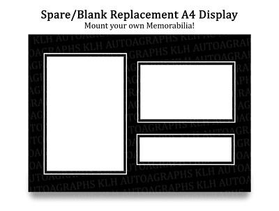 A4 Photo Display Mount Card for your own Memorabilia Autographs DIY ...