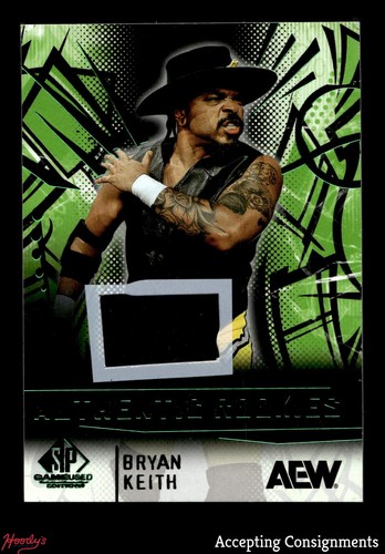 2025 SP Game Used AEW Crystal Authentic Rookies #94 Bryan Keith SHIRT ...