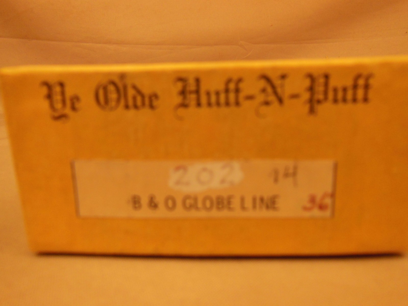 HO SCALE YE OLDE HUFF-N-PUFF B&O GLOBE LINE BOX CAR CRAFTSMAN KIT ...