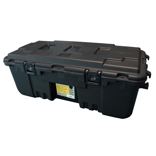 Wheeled Heavy Duty Military Plastic Storage Trunk Troop Gear Box Plano ...