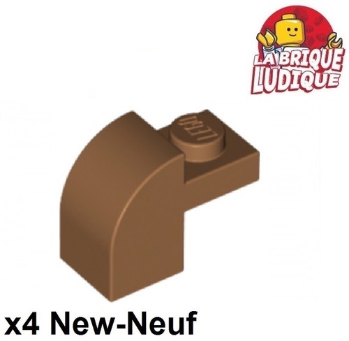 LEGO 4x Mattoncini Brick Modified Slope 1x2x1 x1/3 Curvo Carne / Media ...