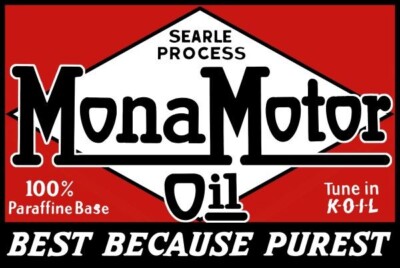 Mona Motor Oil NEW Sign 24 x 30" USA STEEL | eBay