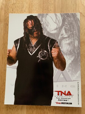 ABYSS 2010 TNA WRESTLING 8X10 PROMO PHOTO UN-SIGNED WWE ECW ROH WCW AEW ...