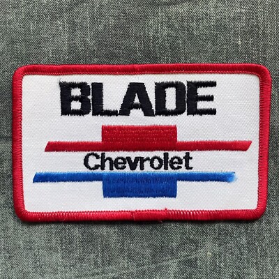 BLADE Chevrolet Red Blue Dealer Service Uniform Hat Patch USA Made ...