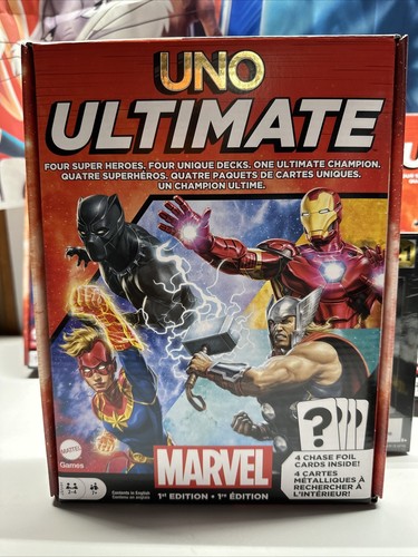 UNO Ultimate MARVEL Sealed 1st Edition: Core Superhero Card Game Random ...