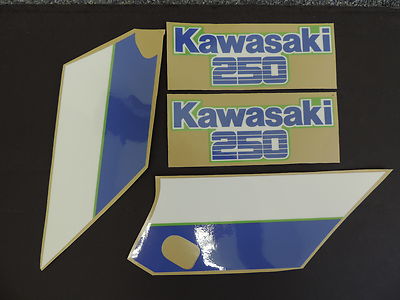 1987 KAWASAKI KX 250 RADIATOR SHROUD DECAL KIT VINTAGE MOTOCROSS | eBay