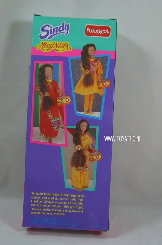 Sindy barbie sized doll Miss India by Funskool India ltd. from 1996 ...