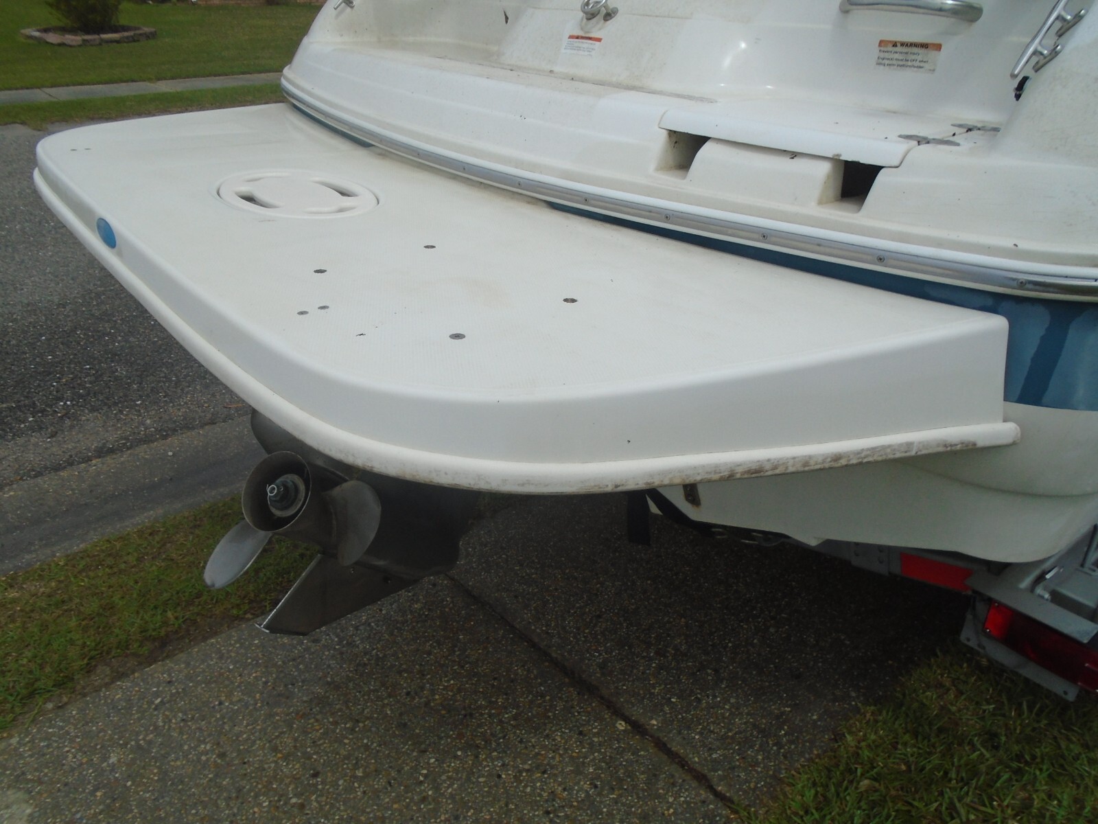 Chris Craft Ultra 21 Concept Transom Swim Platform, W Brackets, | eBay