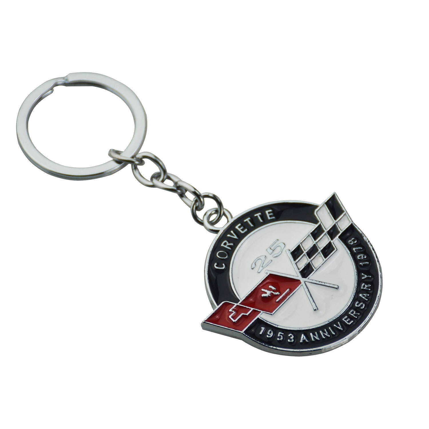 25th Anniversary keychain Car Alloy Key Chain Ring Gift For 1978 C3 ...