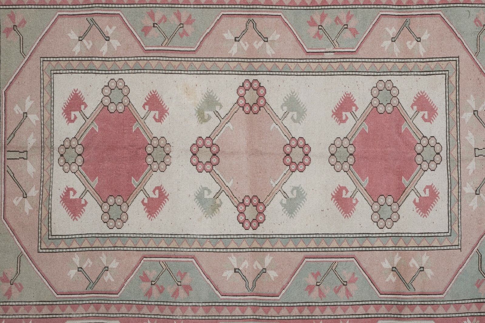 Vintage Faded Pale Colors Rug for Home and Nursery Decor 6'11'' x 9'12 ...