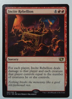 Incite Rebellion *Rare* Magic MtG x1 Commander 2014 SP | eBay