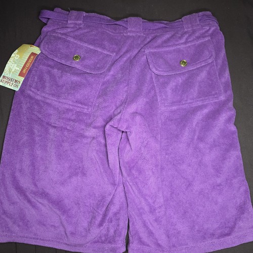 NEW Vintage/Y2K French Terry Shorts-Womens XS-Purple-Gym,beach,lounge ...
