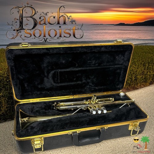 Vintage Bach Soloist Trumpet Musical Instrument w/Case Very NICE! L👀K ...