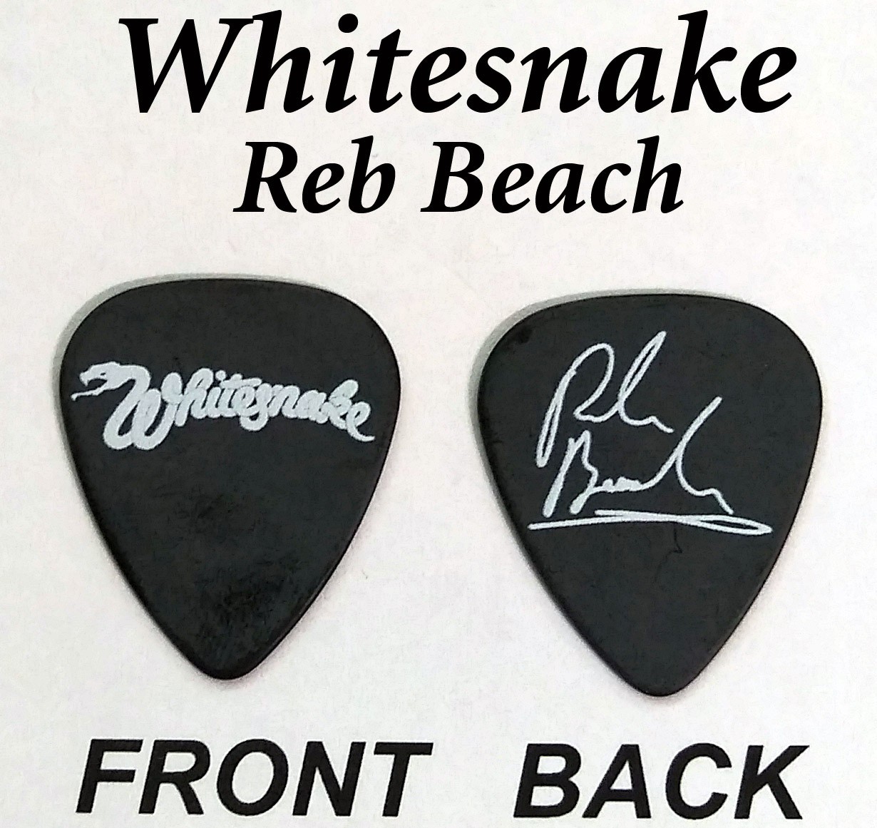 1 WHITESNAKE classic rock novelty Reb Beach signature guitar pick (k1 ...