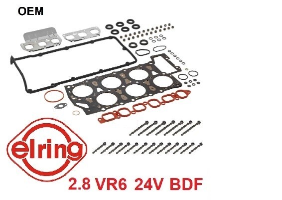 Engine Cylinder Head Gasket Set VW JETTA EUROVAN GOLF; ENGINE 2.8 VR6 ...