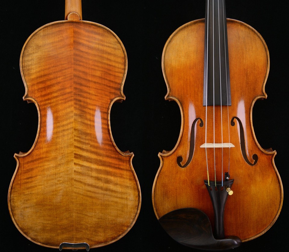 Finely Hand Made Violin 4/4 Full Size Guarneri Violin Loud&Rich Tone ...