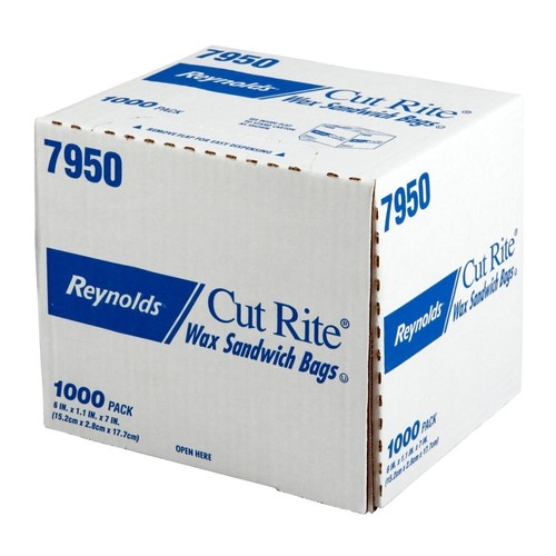 1000 Reynolds Cut Rite 7950 Wax Sandwich Bags | eBay