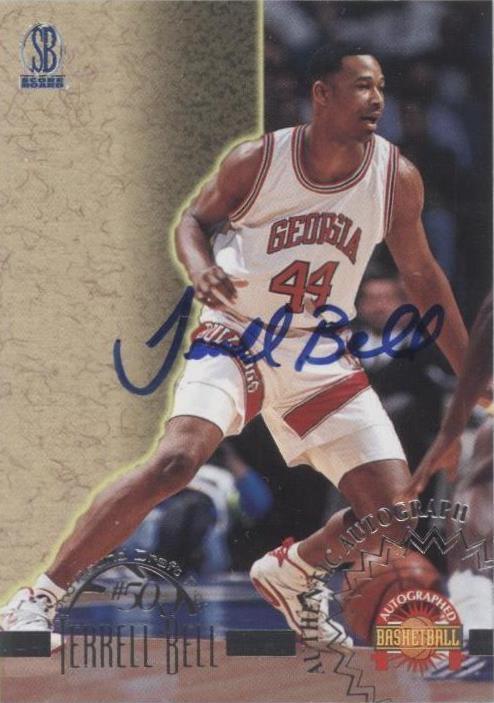 1996-97 Score Board Autographed Basketball - Autographs Terrell Bell ...