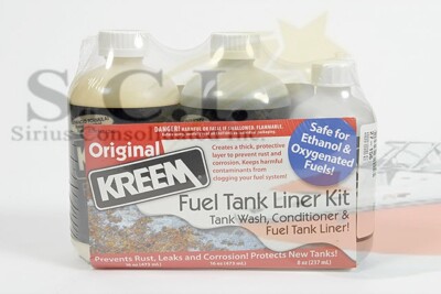 KREEM COMBO KIT TANK REPAIR TANK WASH CONDITIONER AND FUEL TANK LINER ...