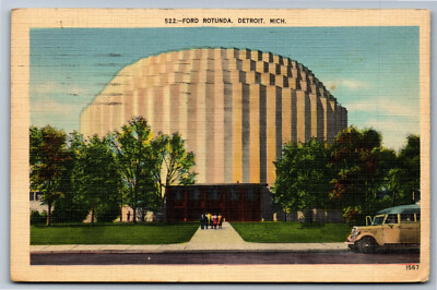 Postcard MI Ford Rotunda Detroit Michigan U10 | eBay