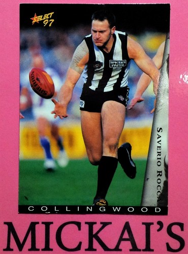 AFL SELECT 97 AFLPA - SAVERIO ROCCA COLLINGWOOD FOOTBALL CLUB TRADING ...