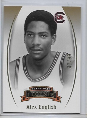 2007-08 Press Pass Legends ALEX ENGLISH gold 47/99 #50 South Carolina ...